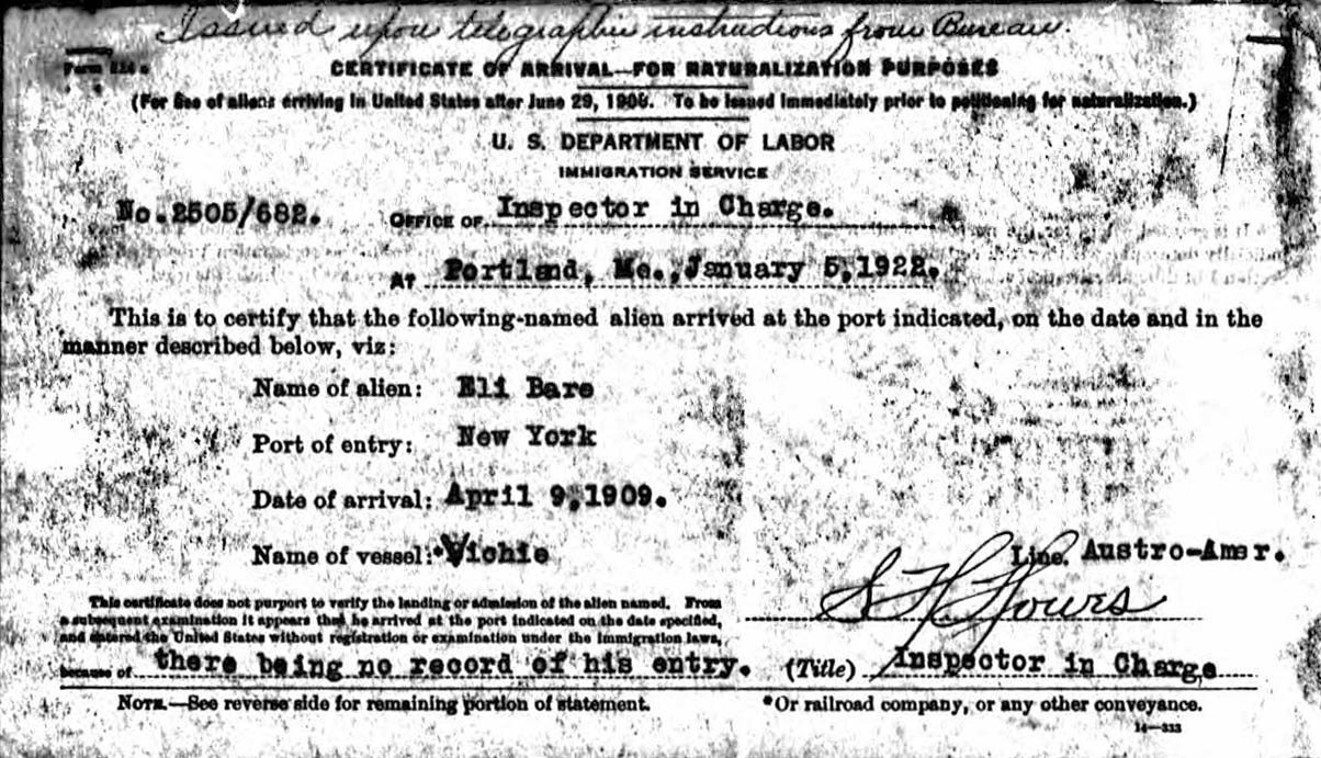 Eli Baer Family Genealogical Resources
